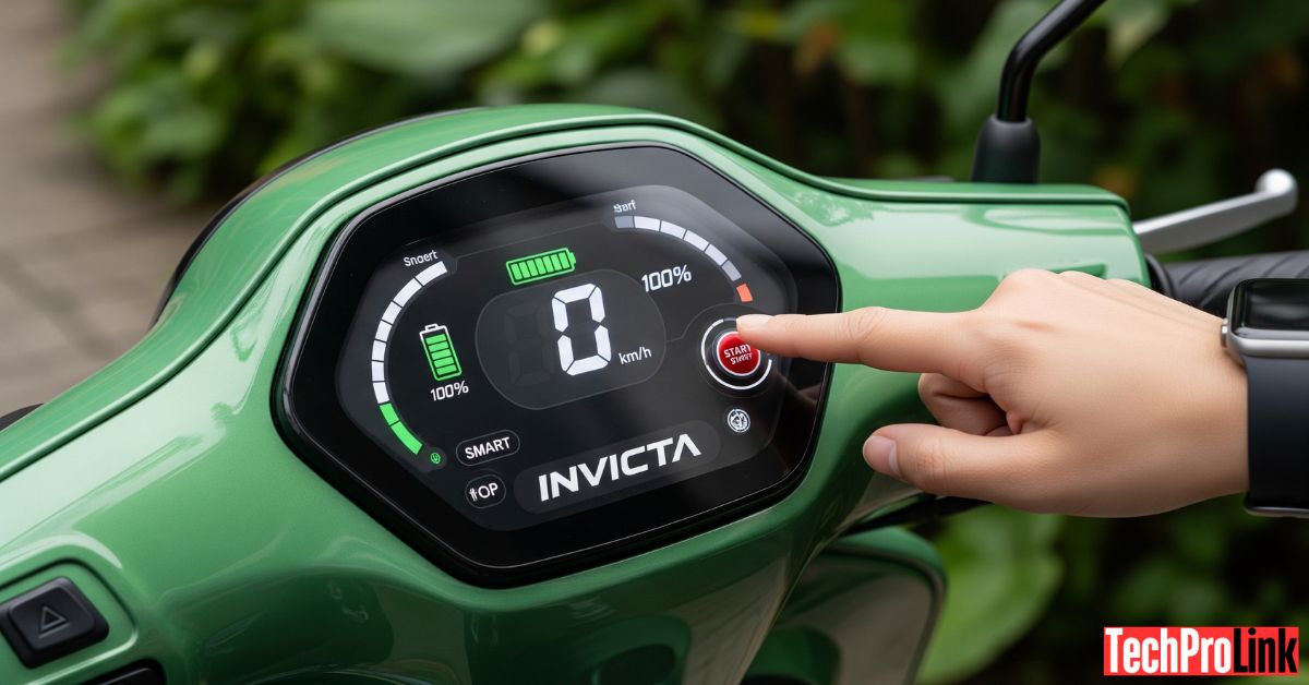 Green Invicta Electric Scooter Review - TechProLink