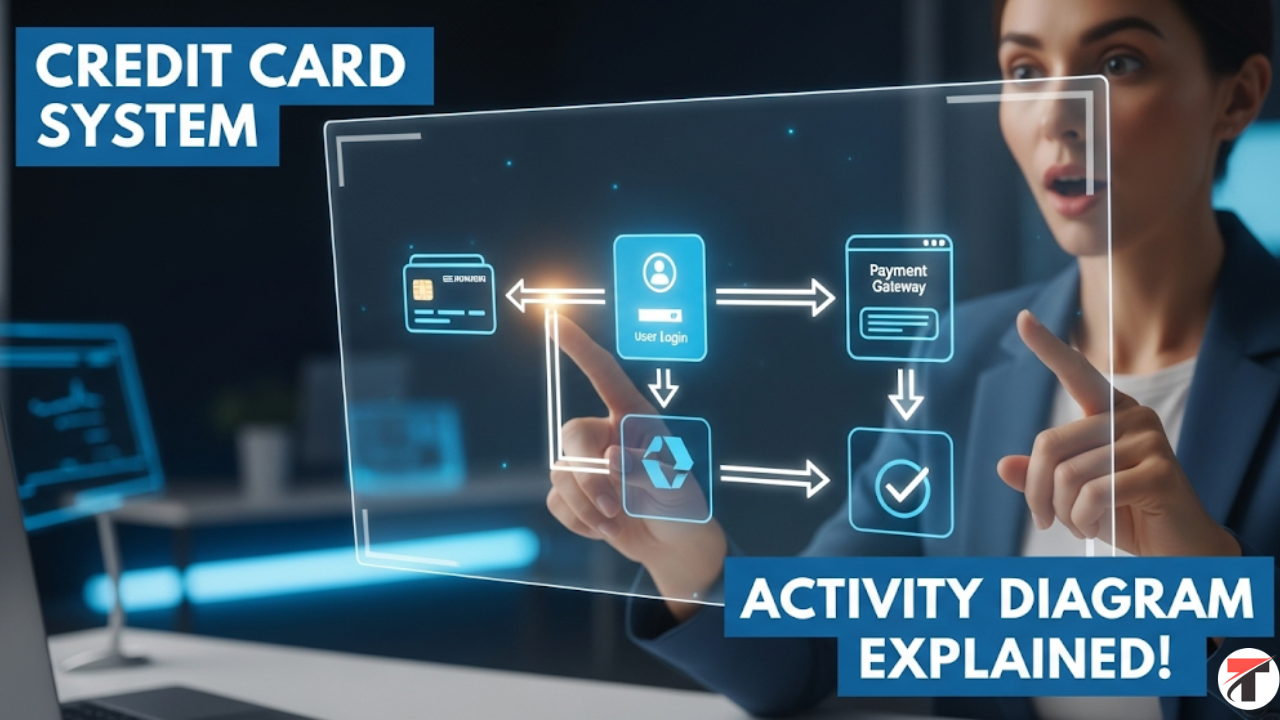 Activity Diagram for Credit Card Processing System: पूरी एक्टिविटी ...